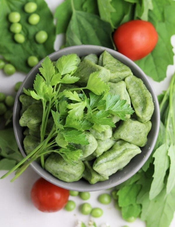 Green Gnocchi with Wild Spinach