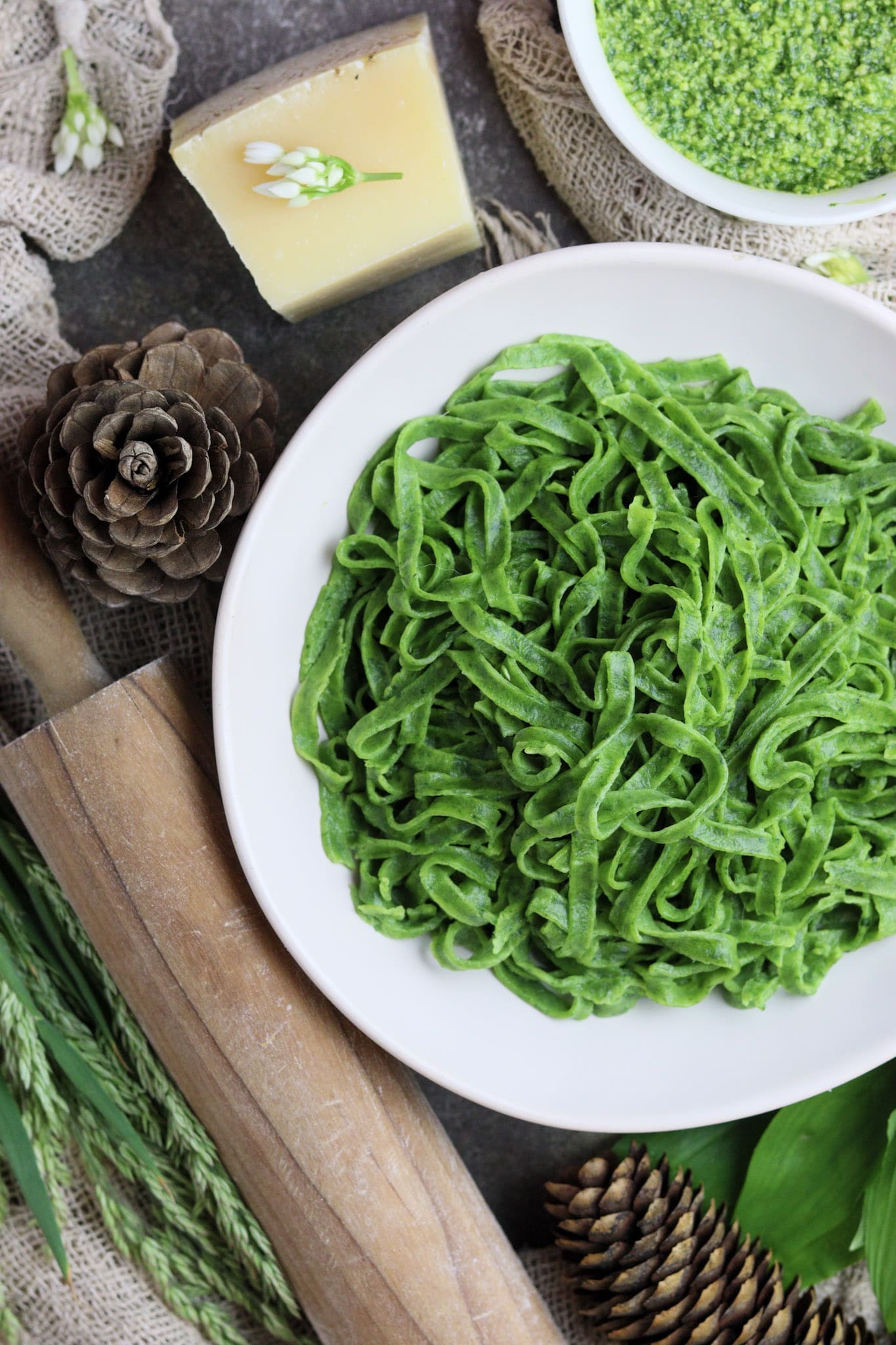 Green Wild Garlic Pasta Dough