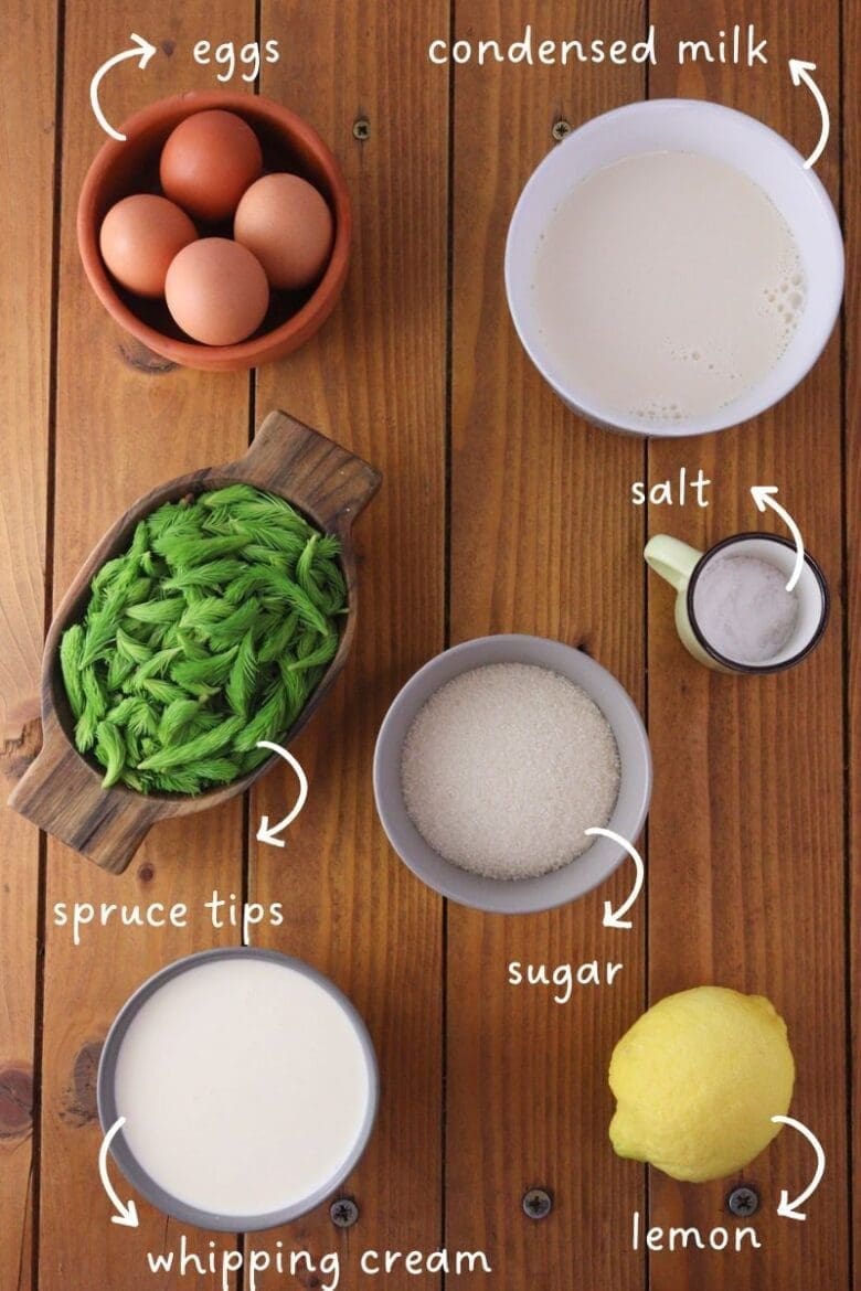 No-Churn Spruce Tip Ice Cream