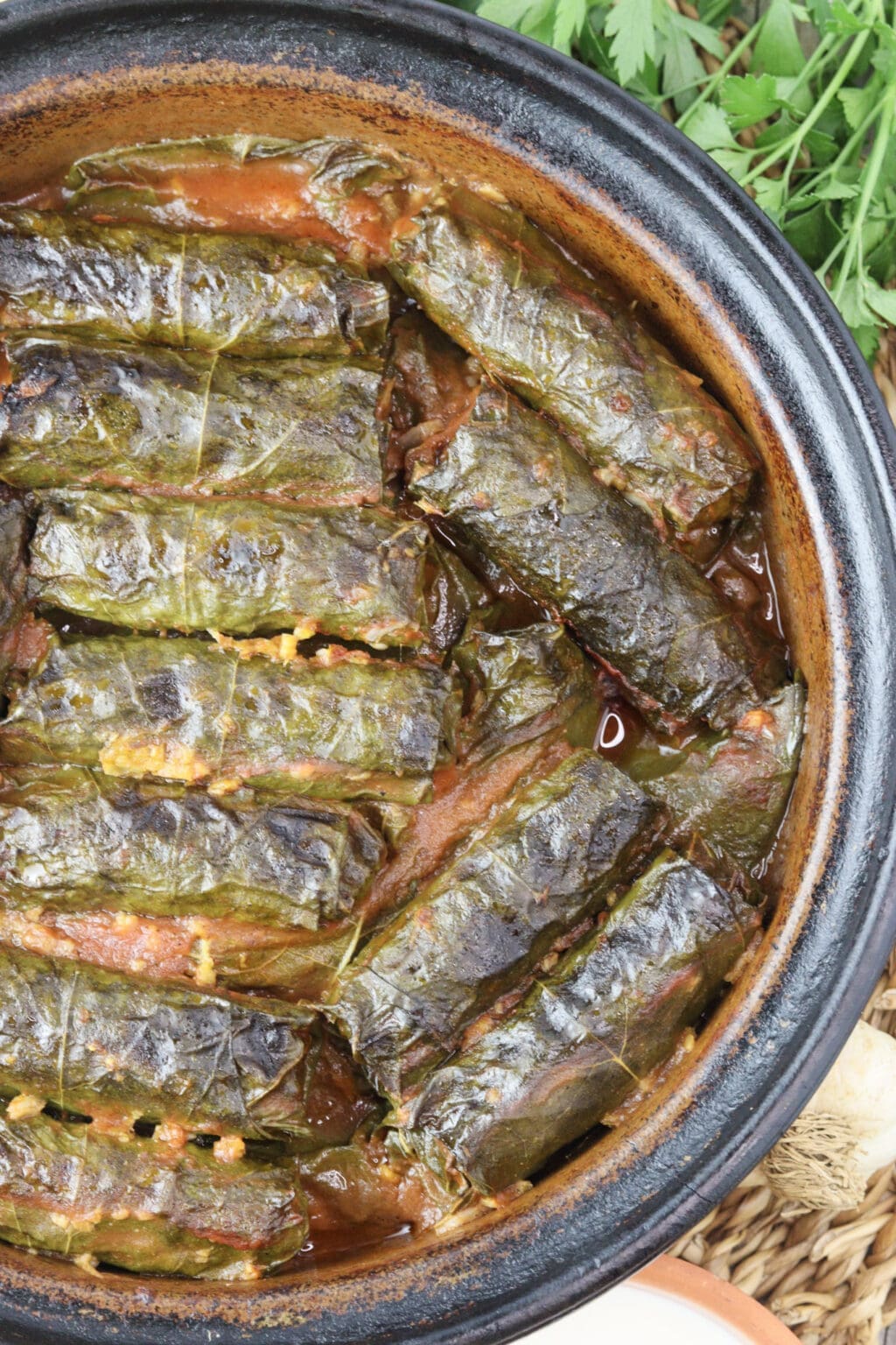 Japrak - Baked Stuffed Grape Leaves