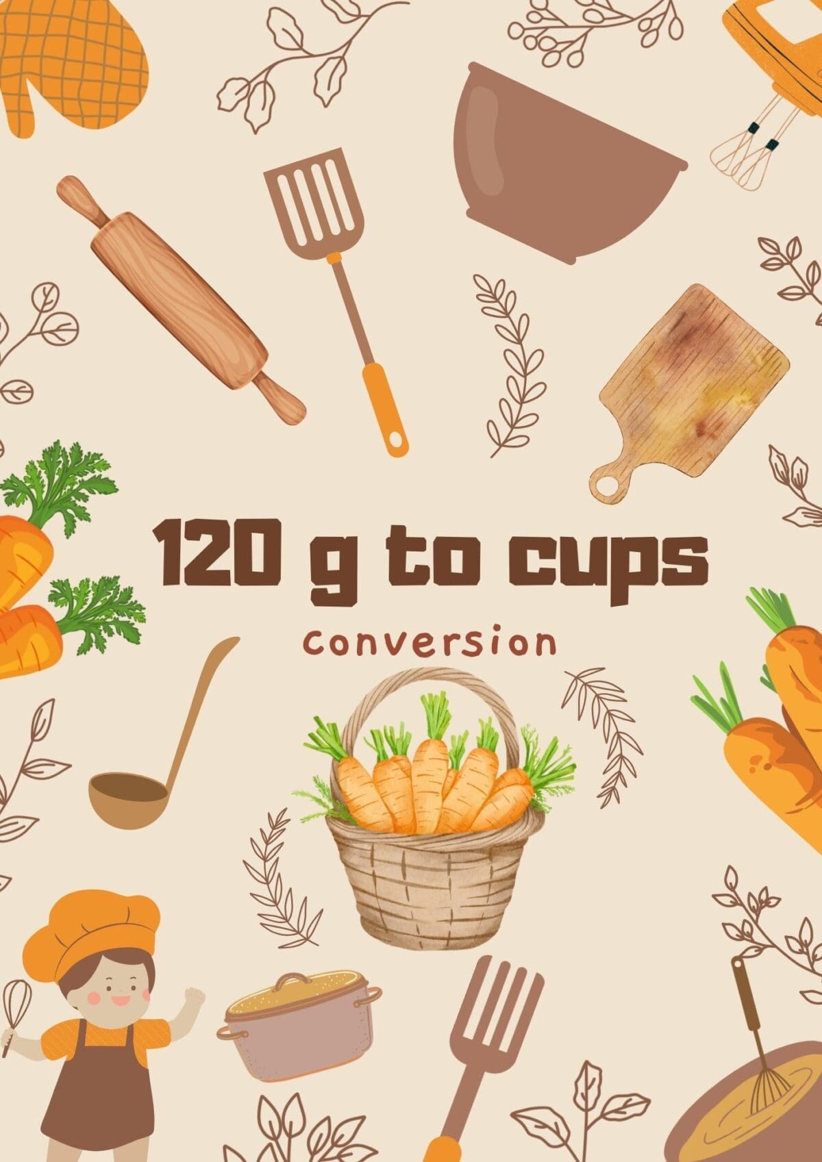 120 Grams to Cups Converter (With Charts)